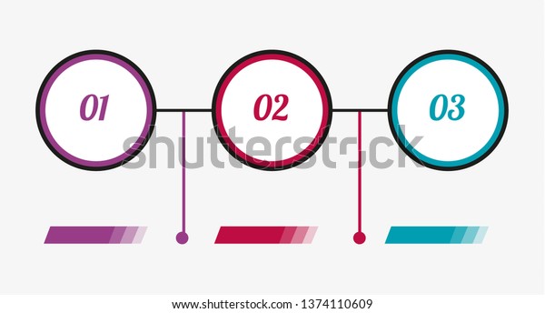 Figure Infographic On Three Positions Form Stock Vector (Royalty Free ...