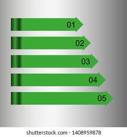 Figure Infographics Form Arrows Infographics Five Stock Vector (Royalty ...