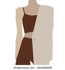 94 Jacket over shoulder Stock Illustrations, Images & Vectors ...