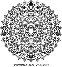Figure Mandala Coloring Stock Vector (Royalty Free) 790572952 ...