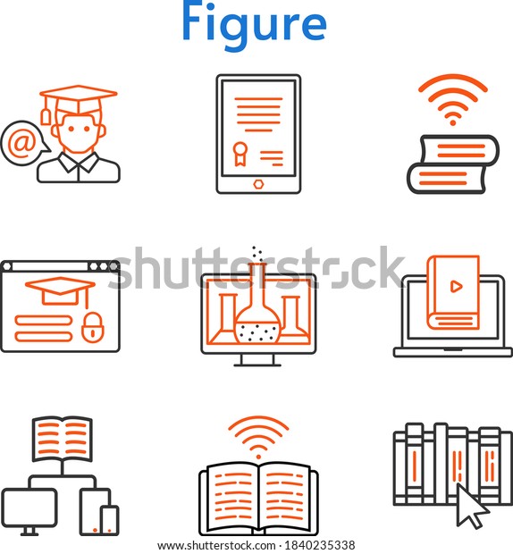 Figure Set Included Chemistry Tablet Student Stock Vector (Royalty Free ...