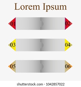 Figure Shows Infographics 6 Points Text Stock Vector (Royalty Free ...