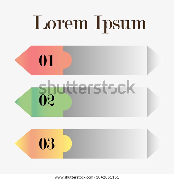 Figure Shows Infographics Three Points Text Stock Vector (Royalty Free ...