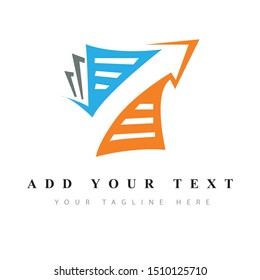 File Delivery Icon Logo Design Illustration Stock Vector (Royalty Free ...