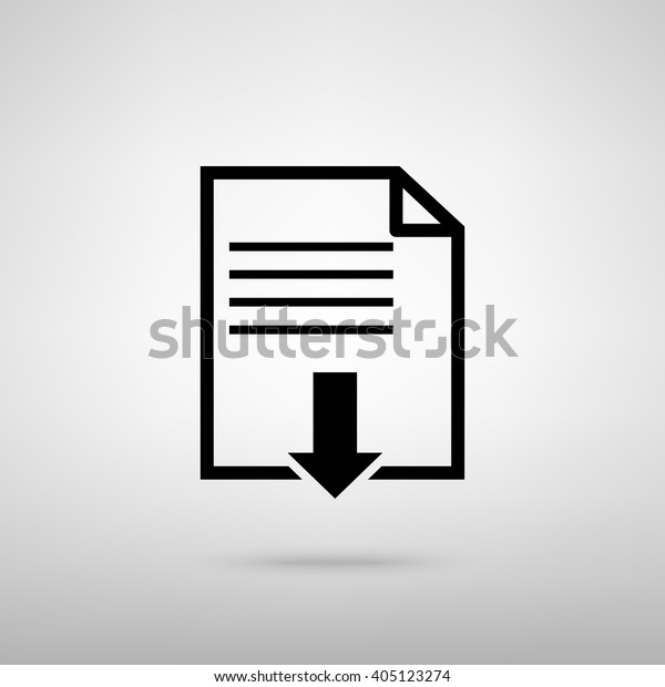 File Download Sign Stock Vector (Royalty Free) 405123274 | Shutterstock