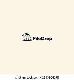 File Drop Logo Design Inspiration: เวกเตอร์สต็อก (ปลอดค่าลิขสิทธิ์ ...