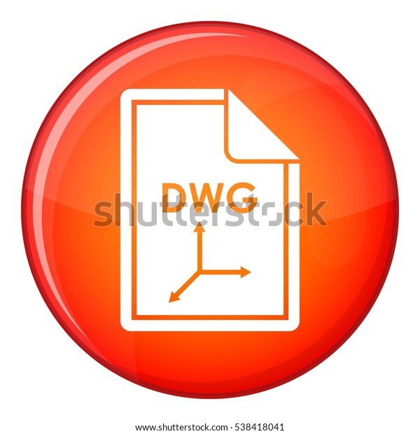 File Dwg Icon Red Circle Isolated Stock Vector (Royalty Free) 538418041 ...