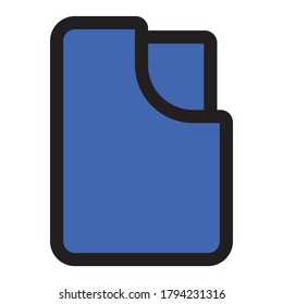 File Folder Icon Design Blue Stock Vector (Royalty Free) 1794231316 ...