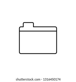 Outline Folder Icon Documents Folder Flat: стоковая иллюстрация, 1450310906 | Shutterstock