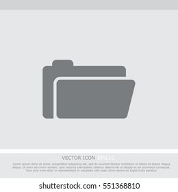 Folder Icon Folders On Light Background: เวกเตอร์สต็อก (ปลอดค่า ...