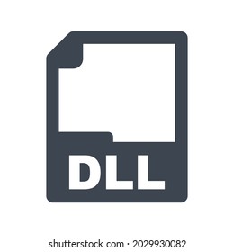 895 Dll file format icon Images, Stock Photos & Vectors | Shutterstock