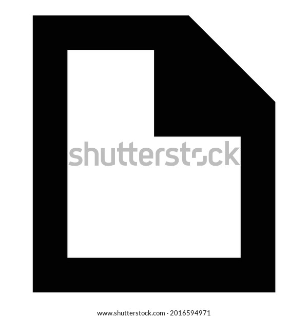 File Icon On White Background Stock Vector (Royalty Free) 2016594971 ...