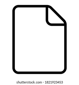 File Icon Outline Style Suitable Website Stock Vector (Royalty Free ...