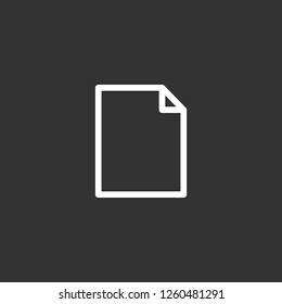 File Icon Vector File Sign On Stock Vector (Royalty Free) 1260481291 ...