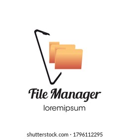 File Manager Logo Symbol Icon Template Stock Vector (Royalty Free ...