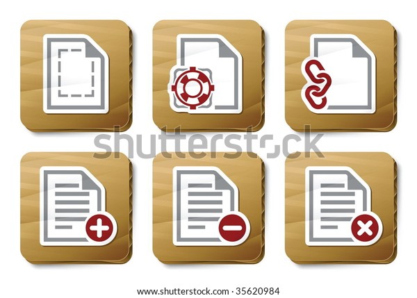 File Manipulations Icons Vector Icon Set Stock Vector (Royalty Free ...