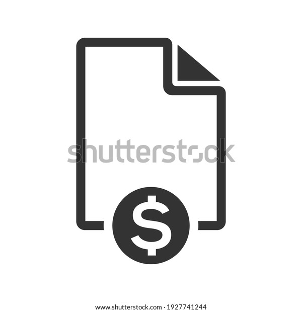 File Money Icon Vector Graphics Stock Vector (Royalty Free) 1927741244 ...