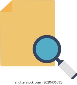 File Review Isolated Vector Icon Which Stock Vector (Royalty Free ...