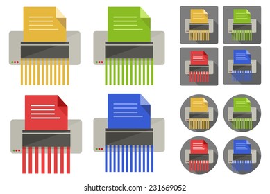 File Shredder Icon Illustration Stock Vector (Royalty Free) 231669052 ...