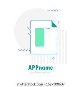 File Splash Screen App Icon Stock Vector (Royalty Free) 1629300607 ...