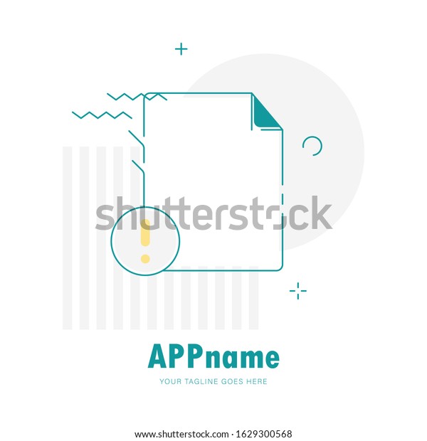File Splash Screen App Icon Stock Vector (Royalty Free) 1629300568 ...