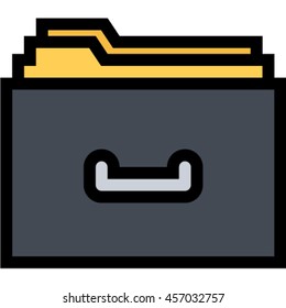 File Storage Icon Stock Vector (Royalty Free) 495657313