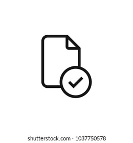 File Tick Icon Stock Vector (Royalty Free) 1037750578 | Shutterstock
