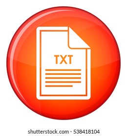File Txt Icon Red Circle Isolated Stock Vector (Royalty Free) 538418104 ...