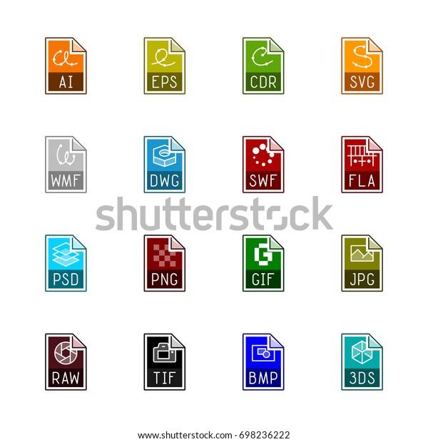 File type icons: Graphics - Line Color