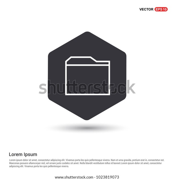 File Type Icons Hexa White Background Stock Vector (Royalty Free ...