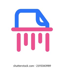 Files Cutting Icon Two Tone Color Stock Vector (Royalty Free ...