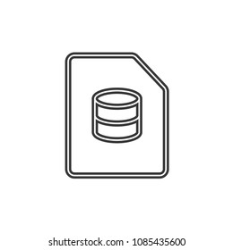 Files Folders Database Outline Simple Vector Stock Vector (Royalty Free ...