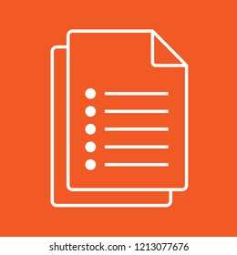 Files List Icon Stock Vector Illustration Stock Vector (Royalty Free ...