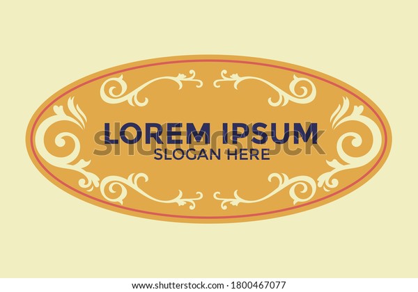 Fileteado Style Border Template Vector Flourish Stock Vector (Royalty ...