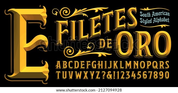 1,077 Gilded Fonts Images, Stock Photos & Vectors | Shutterstock
