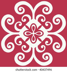 Filigree Floral Design Element Vector Image Stock Vector (Royalty Free ...
