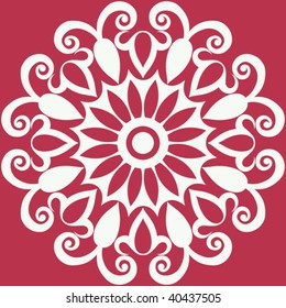 Filigree Floral Design Element Vector Image Stock Vector (Royalty Free ...