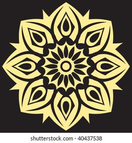 Filigree Floral Design Element Vector Image Stock Vector (Royalty Free ...