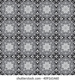 Filigree Seamless Texture On Gray Background Stock Vector (Royalty Free ...