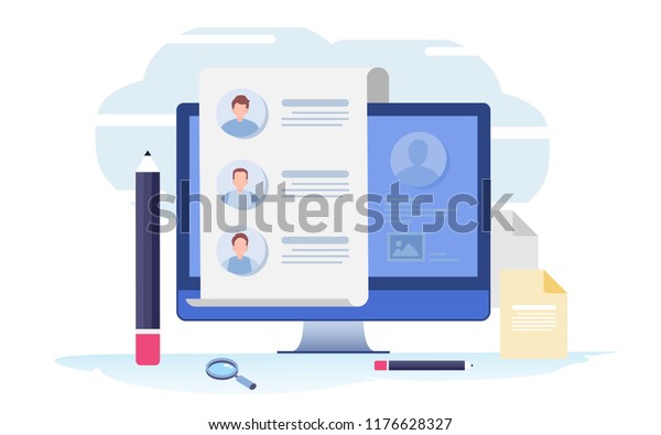 Vetor stock de Fill Out Form Online Application Survey (livre de ...