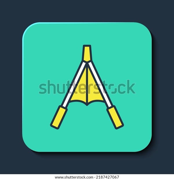Filled Outline Air Blower Bellows Icon Stock Vector (Royalty Free ...