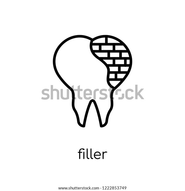 Filler Icon Trendy Modern Flat Linear Stock Vector (Royalty Free ...