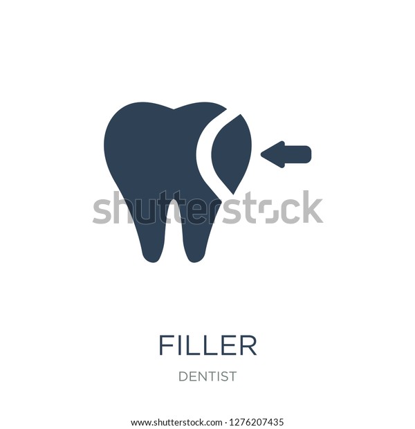 Filler Icon Vector On White Background Stock Vector (Royalty Free ...