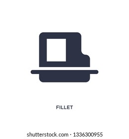Fillet Isolated Icon Simple Element Illustration Stock Vector (Royalty ...