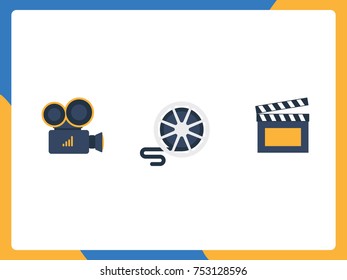 Film Making Icon Set Stock Vector (Royalty Free) 753128596 | Shutterstock