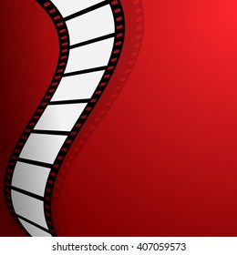 Film On Red Background Stock Vector (Royalty Free) 407059573 | Shutterstock