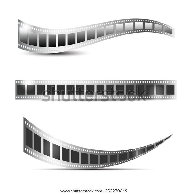 Film Reel Vector Set Design Stock Vector (Royalty Free) 252270649 ...