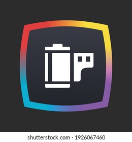 Film Roll App Icon Stock Vector (Royalty Free) 1140611477