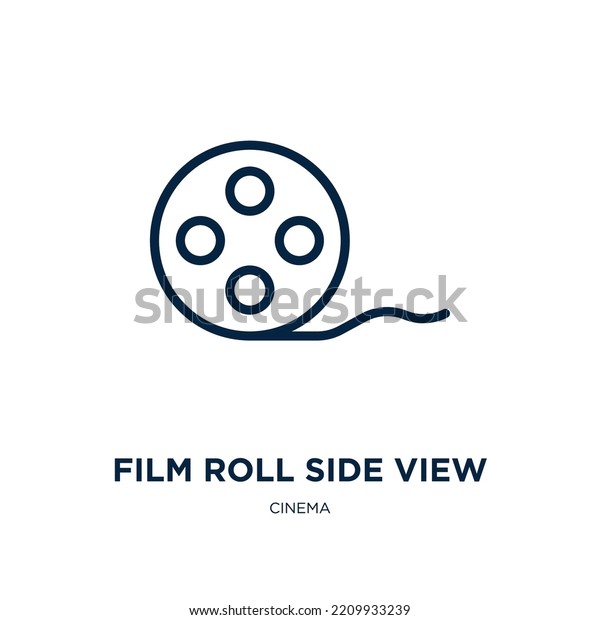 Film Roll Side View Icon Cinema Stock Vector (Royalty Free) 2209933239 ...