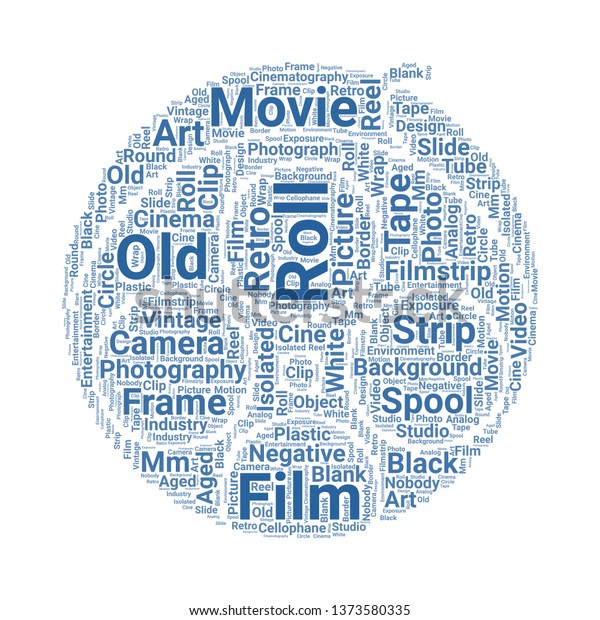 Film Roll Word Cloud Tag Cloud Stock Vector (Royalty Free) 1373580335 ...